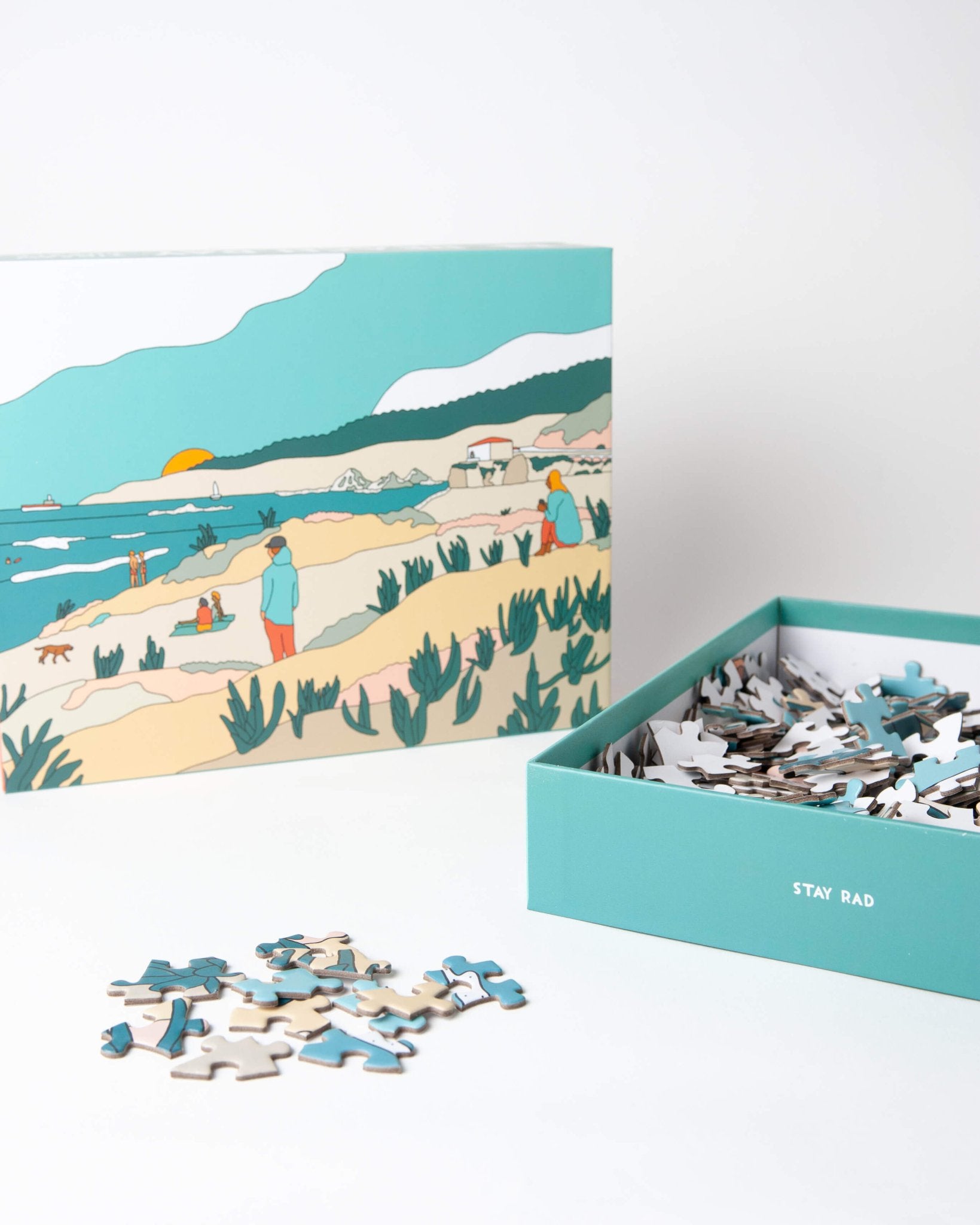 Sunset Sessions Puzzle - Surf Art Jigsaw for Relaxation